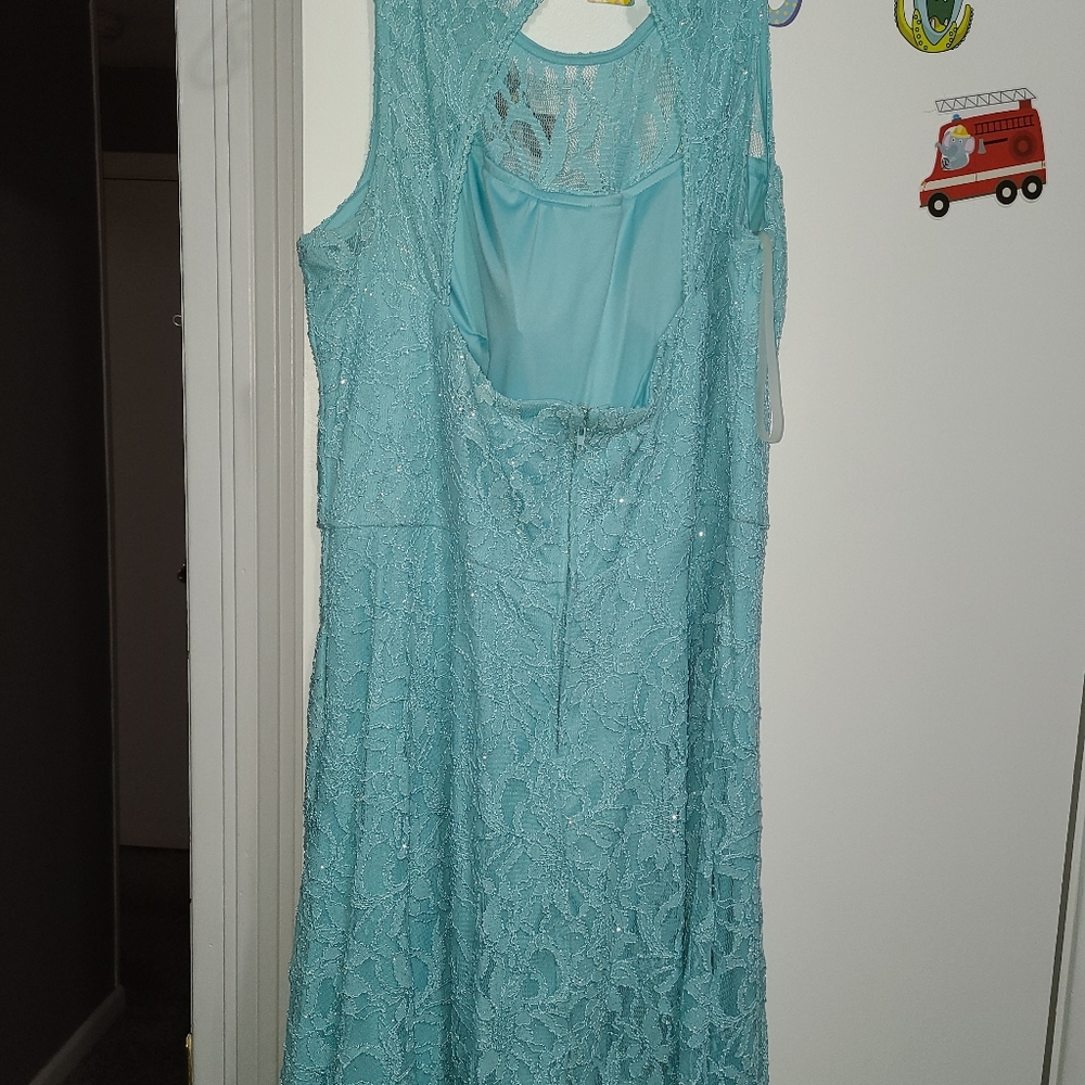 Turquoise Sparkling Party Dress - Gem